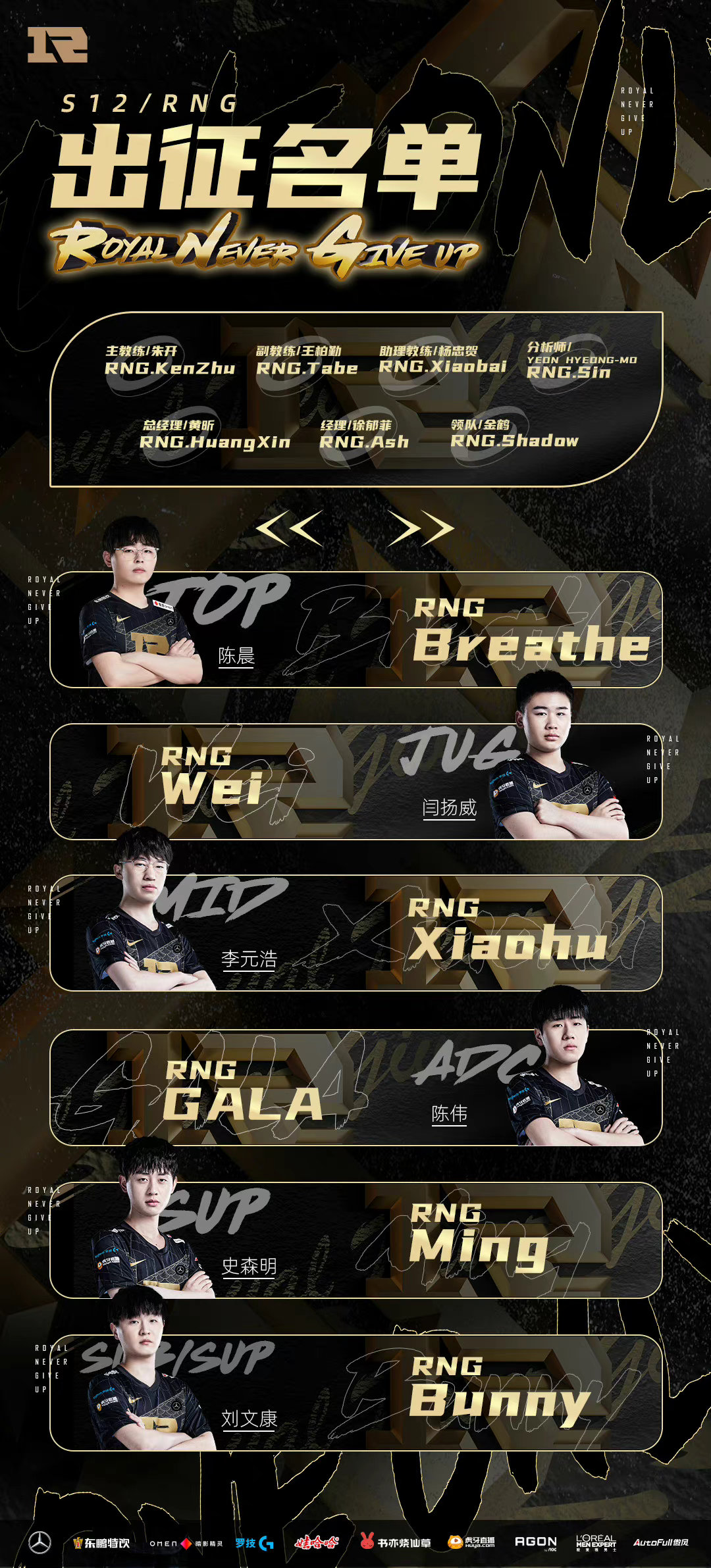 rng出战名单分享-英雄联盟S12rng出征名单是什么-多特游戏